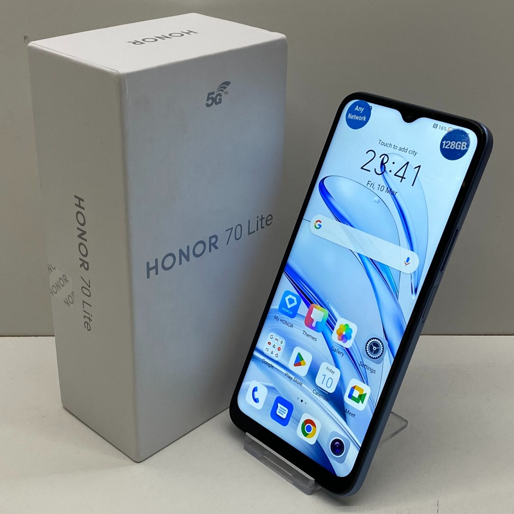 Pre-owned Honor 70 Lite Unlocked Model RBN-NX1 128GB Ocean Blue Boxed ...